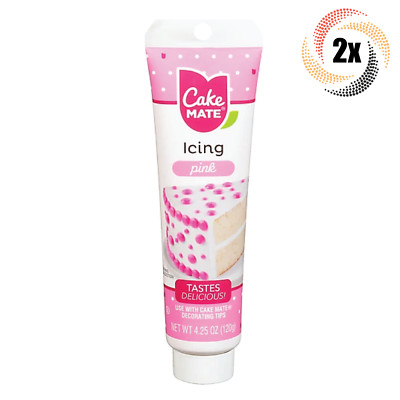 2x Tubes Cake Mate Decorating Icing | Pink | 4.25oz | Tastes Delicious ...