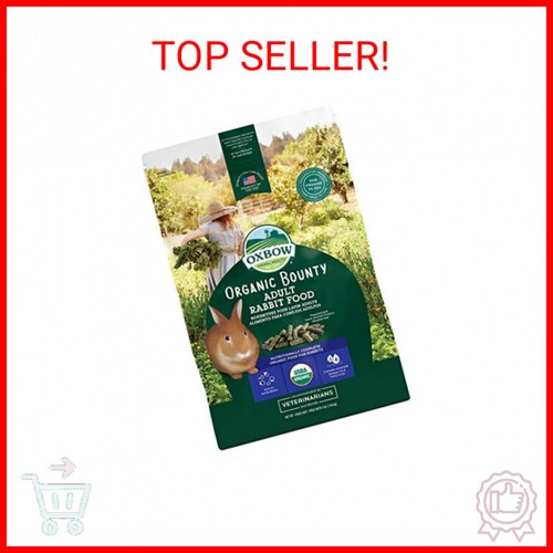 Oxbow Animal Health Organic Bounty Adult Rabbit Food - All Natural ...