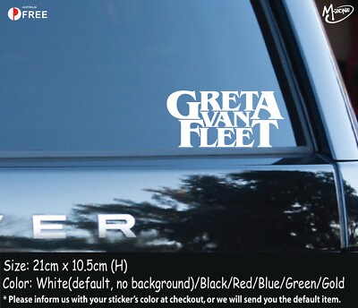 Greta Van Fleet Sticker Decal-Reflective/Metallic Color Car Laptop ...