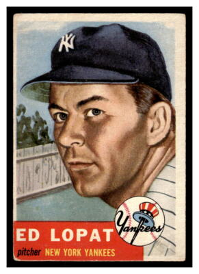 1953 Topps Baseball #87b Ed Lopat 53TBB | eBay