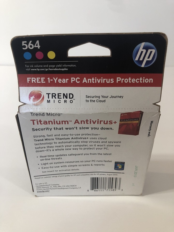 Genuine HP Ink Cartridges 564 Combo Color Pack Yellow Cyan Magenta Exp ...