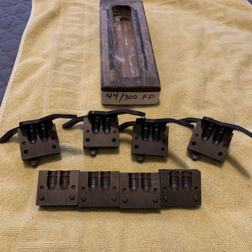 4 Magma Engineering 2 Cavity Bullet Mold W/ Wood Holder 44/300 FP | eBay