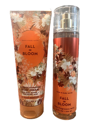 Bath & Body Works Fall In Bloom Fine Fragrance Mist and Body Cream 2 ...