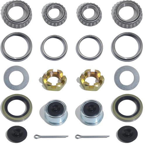 2 Sets 3500 LB Boat Trailer Axle Bearing Kits, L68149 L44649 Bearing ...