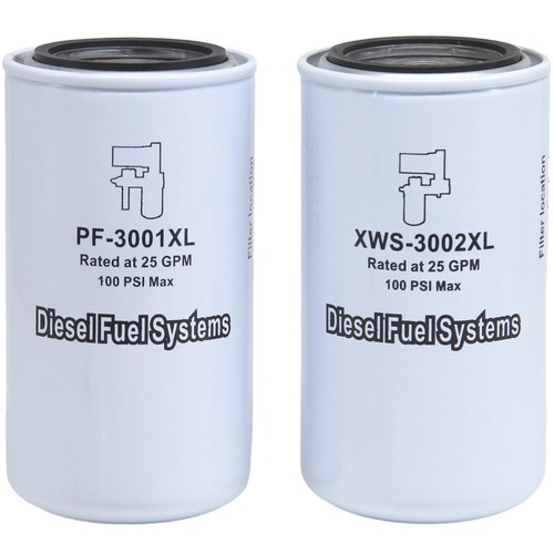 XWS-3002XL / PF-3001XL Extreme Water Separator & Fuel Filter Kit with ...