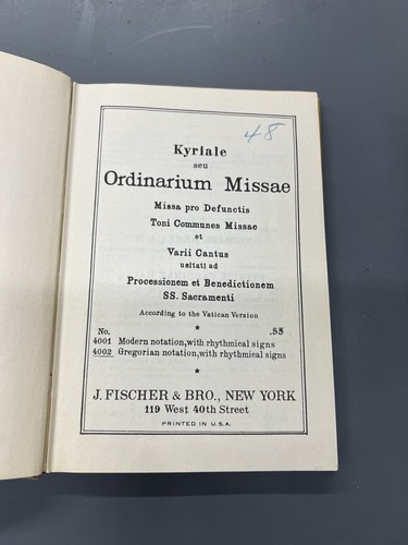 Kyriale Gregorian Notation with Rhythmical Signs - J Fischer & Brother ...