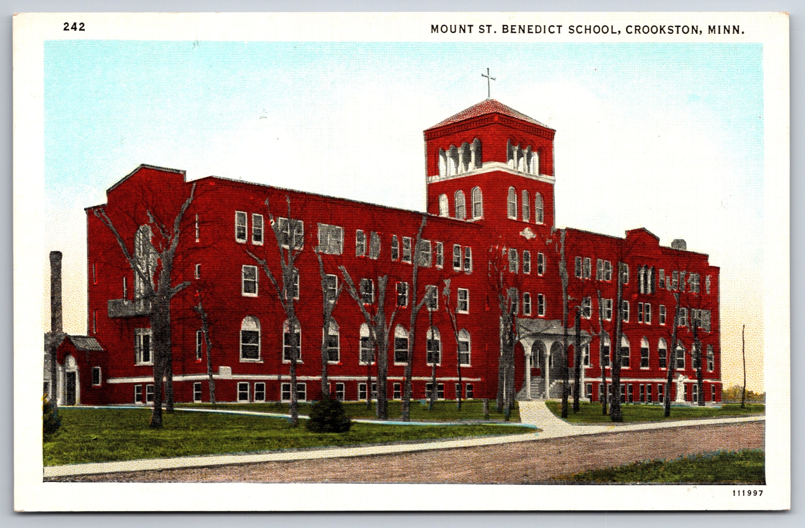 Crookston Minnesota~Mount St Benedict School Building~c1920s Postcard ...