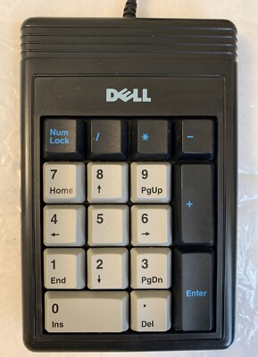 vintage Dell Computer 17 Key Numeric Key Pad Numpad 86004 PS/2 PS2 ...
