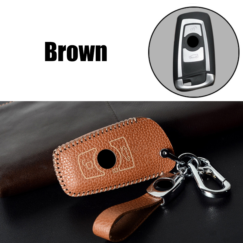 Genuine Leather Car Key Case Cover For BMW 1 2 3 X3 X4 X5 X6 M2 M3 M4 ...