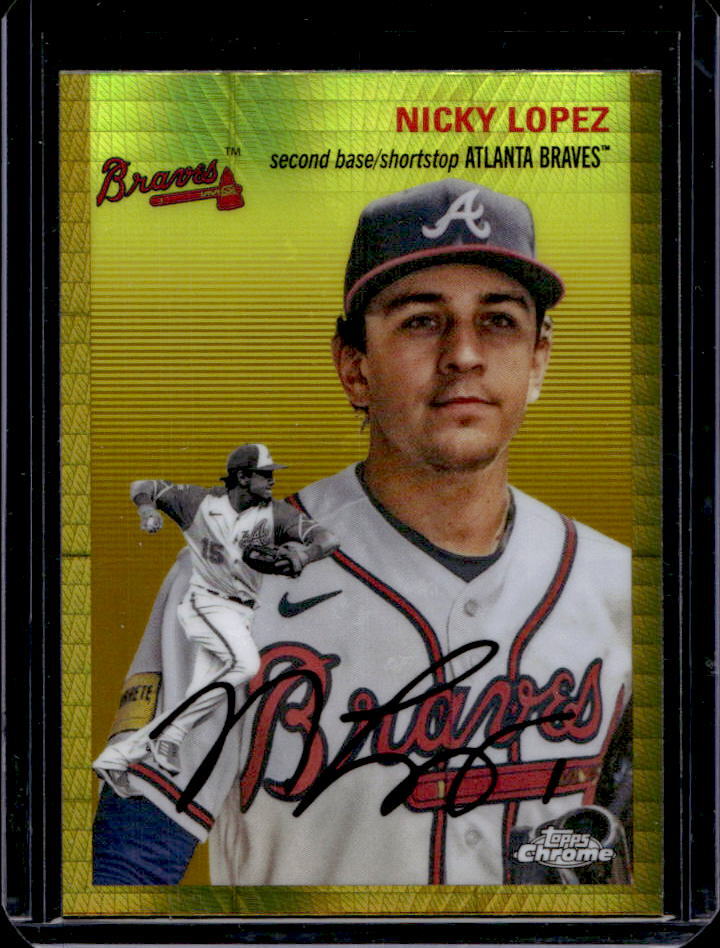 2023 Topps Chrome Platinum Anniversary Nicky Lopez Gold Prism Refractor ...