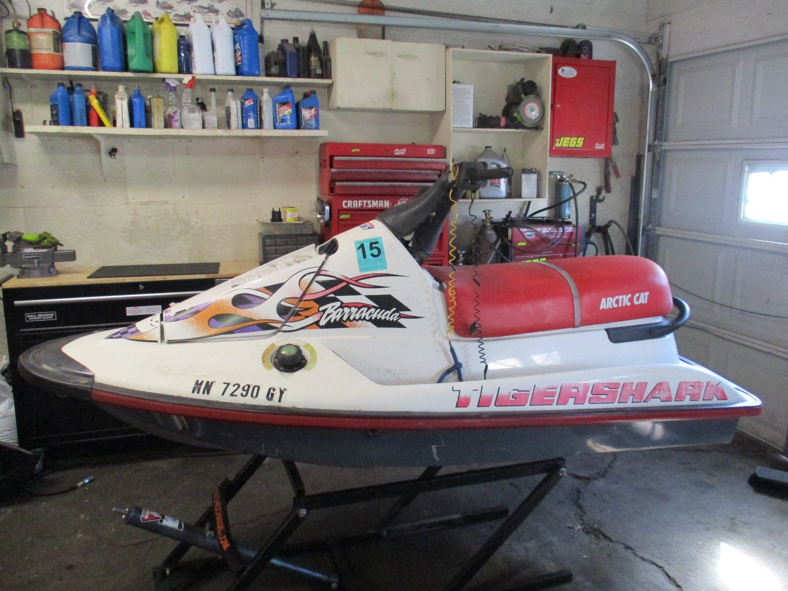 94 Arctic Cat Barracuda Tigershark Jet Ski Hood Front Trunk Lid Hatch ...