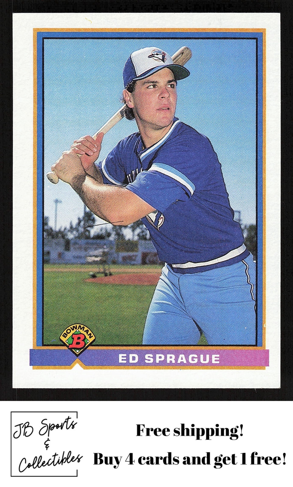 1991 Bowman Ed Sprague #26 Toronto Blue Jays | eBay