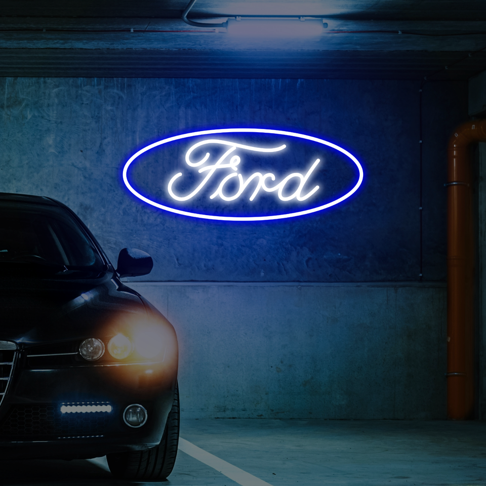 Ford neon sign, Ford led sign, Ford logo sign, Garage neon sign, Car ...
