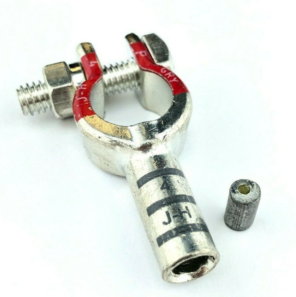 Battery Cable Ends Copper Top Post Terminal Connectors Kit w Solder ...