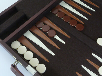 Spare Parts - Backgammon Replacement Acrylic Counters - Ivory/Brown 23 ...