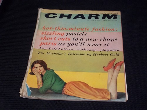 1959 OCTOBER CHARM MAGAZINE VERY NICE FASHION FRONT COVER & CONTENT - E ...