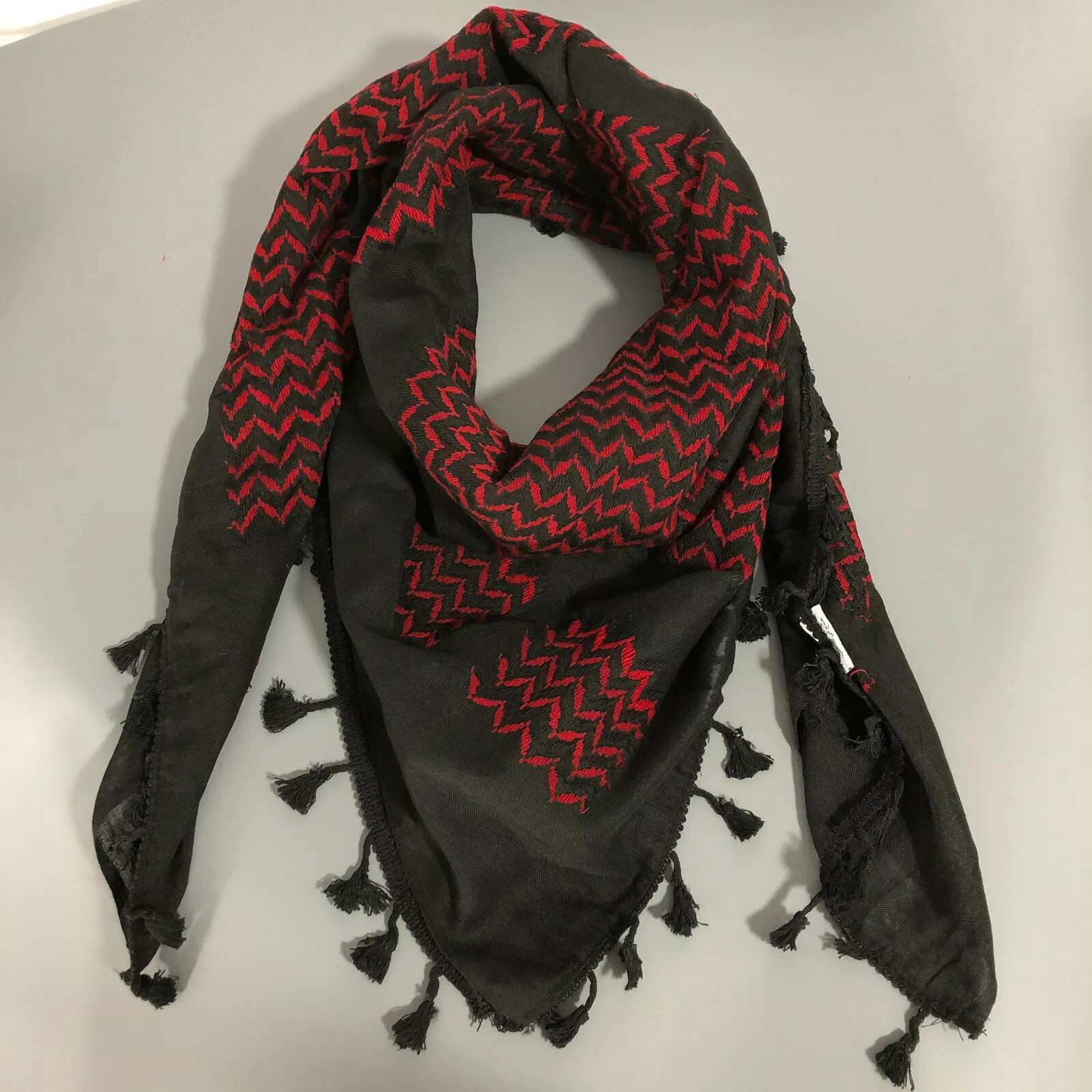 Shemagh Keffiyeh Red Arab Scarf Original Made In Palestine Kufiya ...