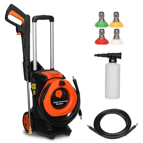 High Pressure Cleaner 110V 203A 1400W Powerful Orange Washer | eBay
