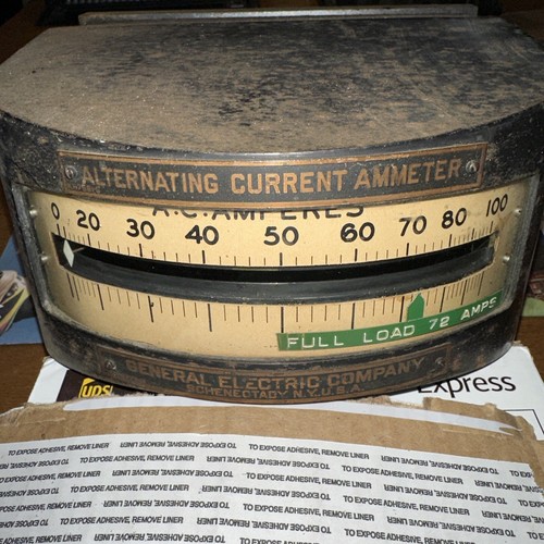 GE General Electric Ammeter USA Steampunk Meter Antique | eBay
