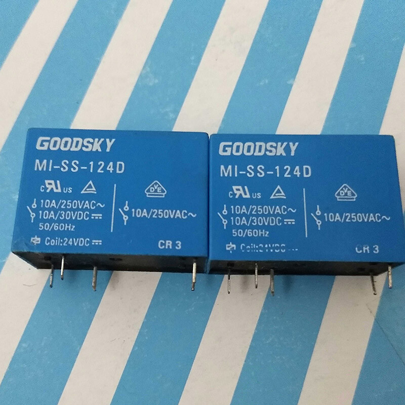 2PCS GOODSKY MI-SS-124D Power Relay 24VDC 5Pin 10A 250VAC NEW | eBay
