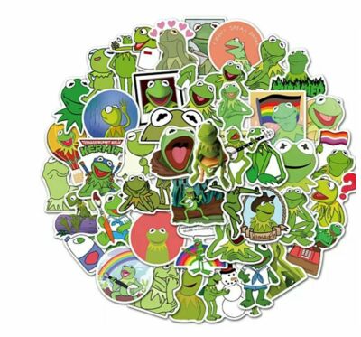 Kermit The Frog Themed Lot of 50 Assorted Sticker Decals | eBay