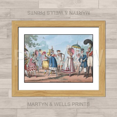 George Cruikshank framed print: Monstrosities of 1818. on textured ...