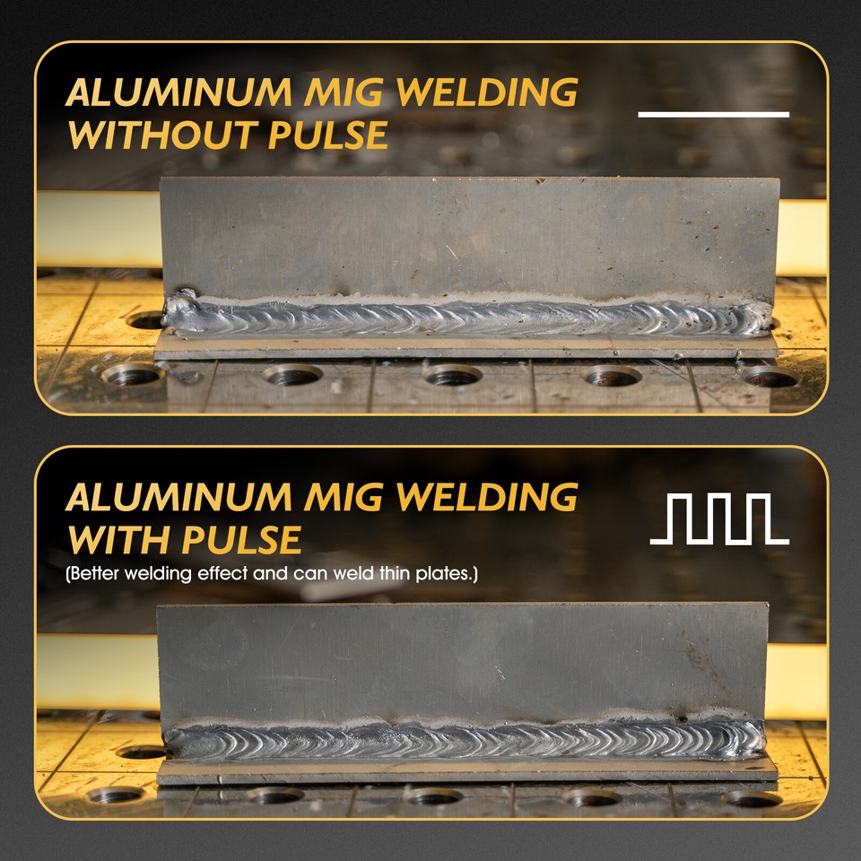 Aluminum MIG Welder 250A 110V/220V Gas/Gasless Flux MIG/Lift TIG/Stick ...