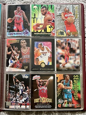 Lot of 48 Jerry Stackhouse Basketball Cards Rookie NBA Fleer Topps ...