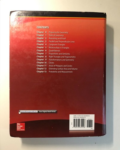 Glencoe McGraw Hill Education Geometry Common Core Edition 2014 ISBN-13 ...