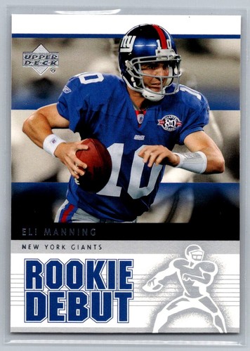 2005 Upper Deck Rookie Debut #64 Eli Manning | eBay