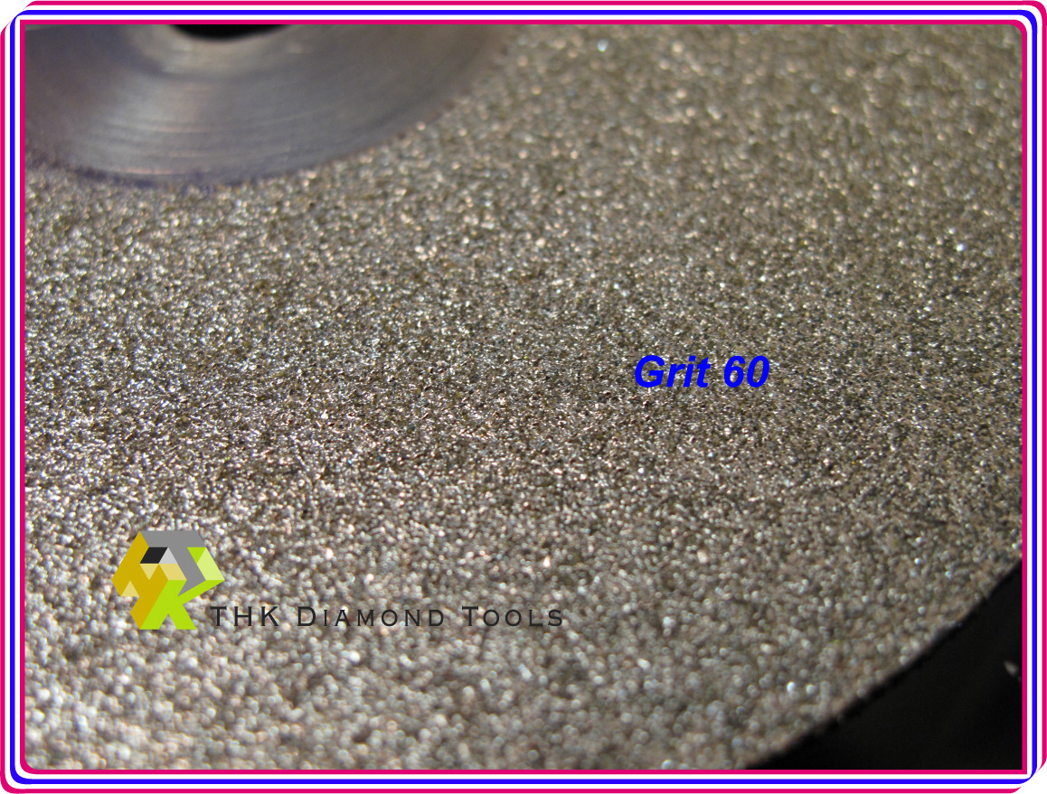 10" INCH Grit 320 Diamond coated Flat Lap wheel Jewelry grinding ...