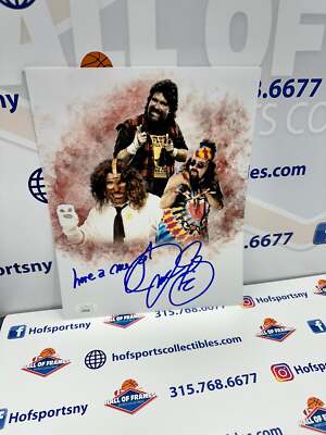 MICK FOLEY - 3 FACES OF FOLEY INSCRIBED SIGNED 8X10 MANKIND - DUDE LOVE ...