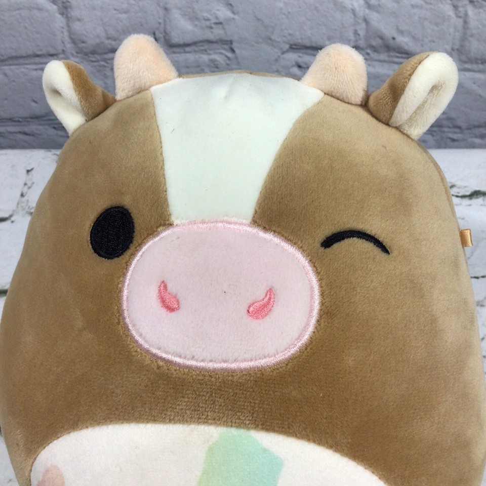 Squishmallow Griella The Cow Plush 7" Paint Splat Winky Stuffed Animal ...