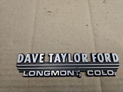 Dave Taylor Ford Longmont Colorado CO Car Dealership Dealer Emblem ...