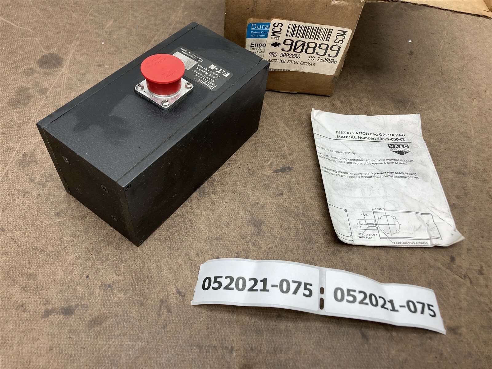 Durant Eaton 48371100 Shaft Encoder 100 Pulses Per rev. New | eBay