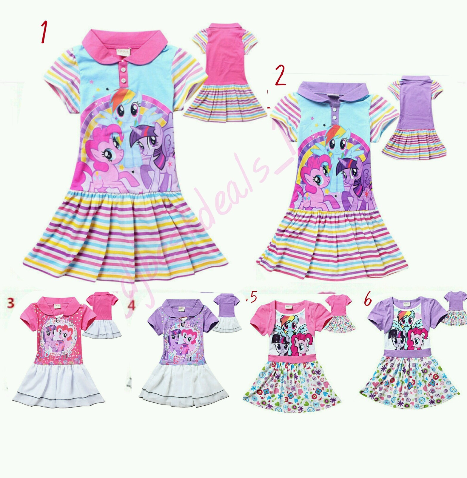 2016 Children Girl Kids Toddler My Little Pony Princess Dress | eBay