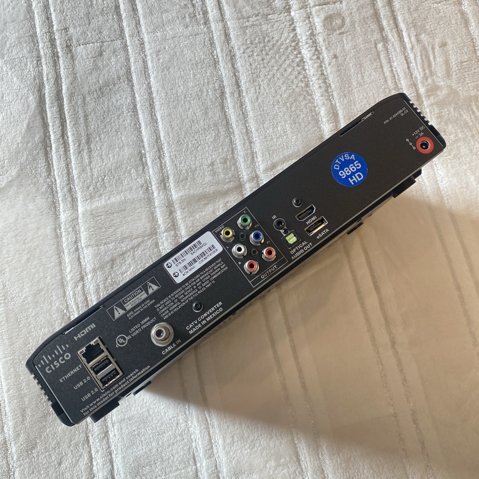 ROGERS NEXTBOX 3.0 PVR 1TB Cable TV BOX CISCO 9865HD with AC Adapter | eBay
