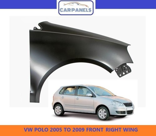 VW POLO 9N3 FRONT WING 2005-2009 DRIVER SIDE RIGHT OFFSIDE READY TO ...