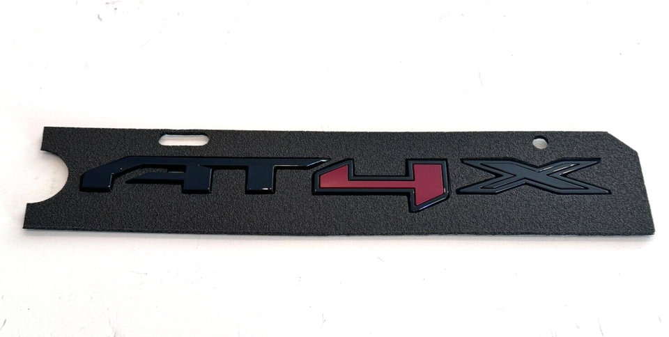 1PC Gloss Black Red Rear Tailgate AT4X Emblems Badge 2023-2024 GMC ...