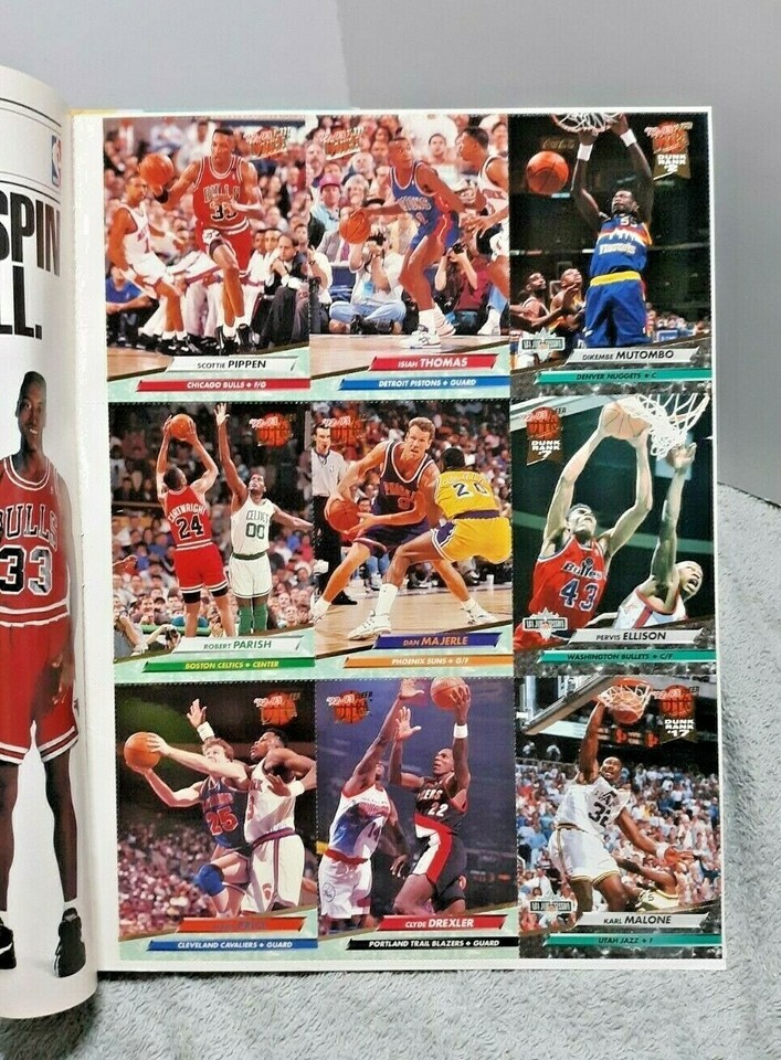 NBA Inside Stuff Magazine 1992 Karl Malone with card sheet inside ...