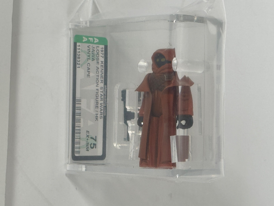 1977 Vinyl Cape Jawa Kenner Star Wars AFA 75 EX+/NM Loose Action Figure ...