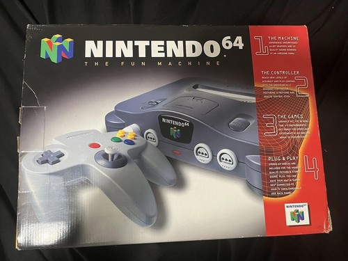 Nintendo 64 N64 Console Complete In Box CIB Tested GREAT Condition ...