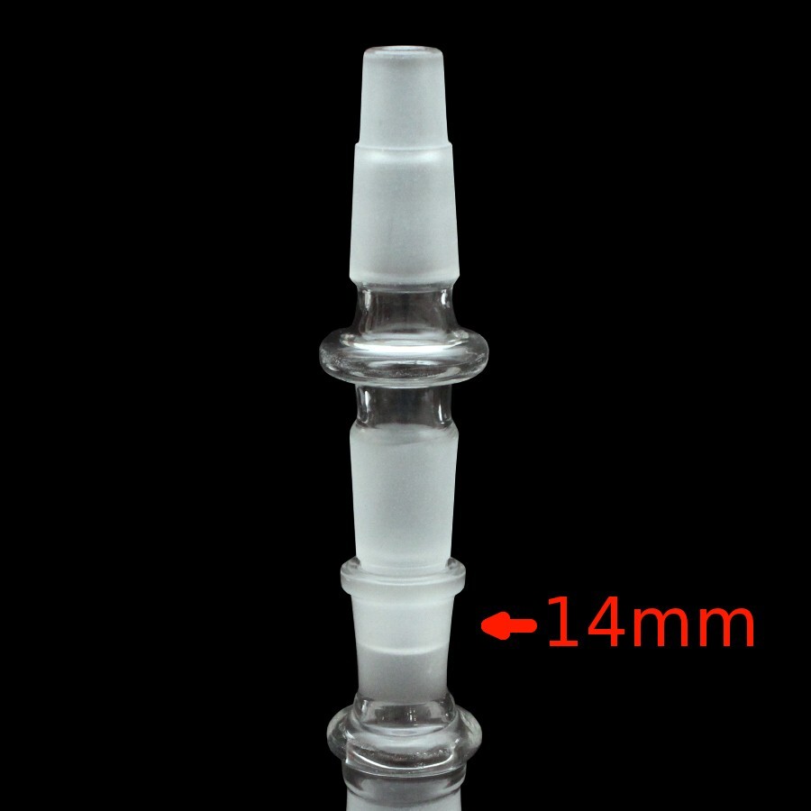 Universal Male Glass Adapter Extender | 18mm and 14mm to 18mm and 14mm ...
