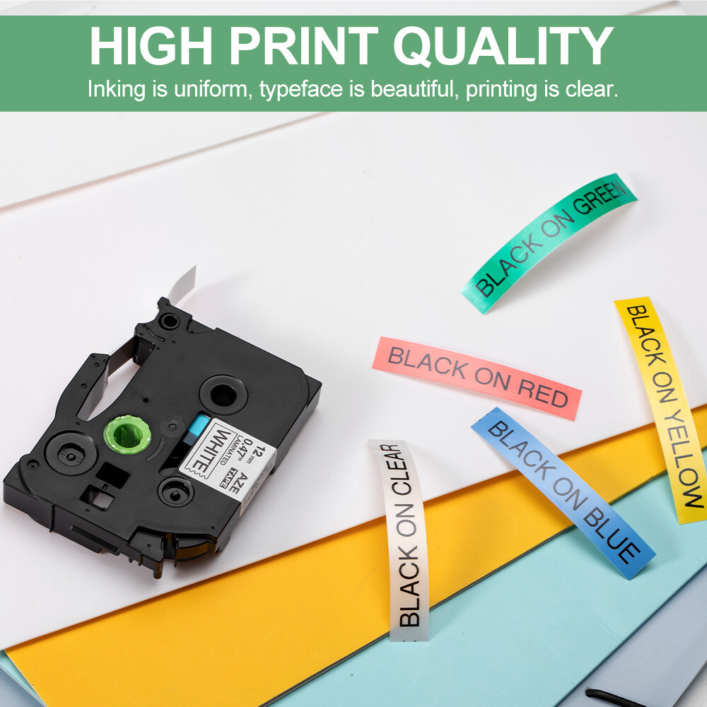 Multipack COMPATIBLE TZe LABEL TAPE fit BROTHER 12mm 24mm P-TOUCH H101C ...