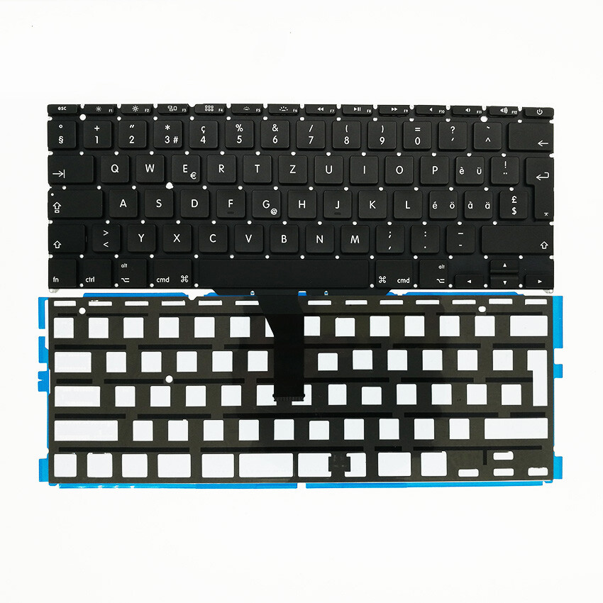Switzerland Swiss Keyboard + Backlight For Macbook Air 11" A1465 A1370 ...
