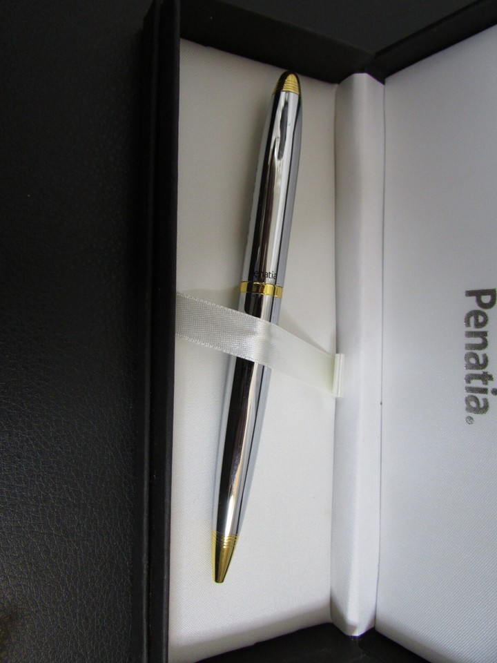 Penatia Lexington 602 Chrome Ballpoint Pen ING Bank Lion Logo Very Nice ...