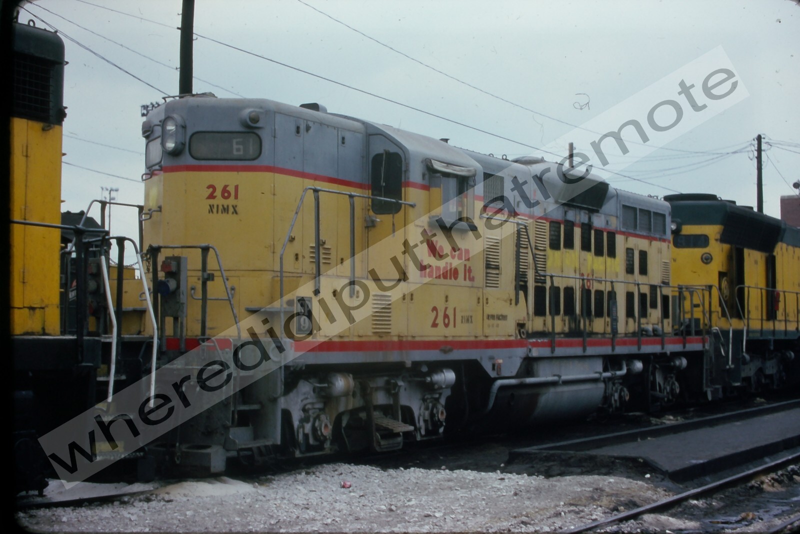 Original Slide Union Pacific UP No. 261 EMD GP9 Proviso ILL 3-1981 | eBay