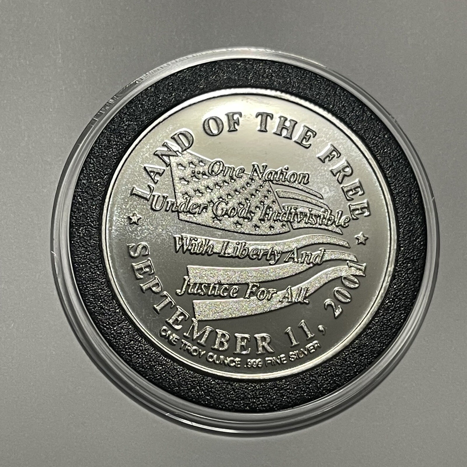 9-11 Twin Towers World Trade Center Coin 1 Troy Oz .999 Fine Silver ...