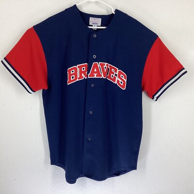 Vintage 90s Atlanta Braves Starter Jersey Men's Size XL Red Blue ...