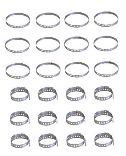 2 Size 24pc Universal Adjustable CV Joint Tie Rod Boot Stainless Steel ...